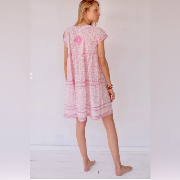 gallabia | Dresses | Nwt Gallabia Mini Pina Collada Pink And Green ...